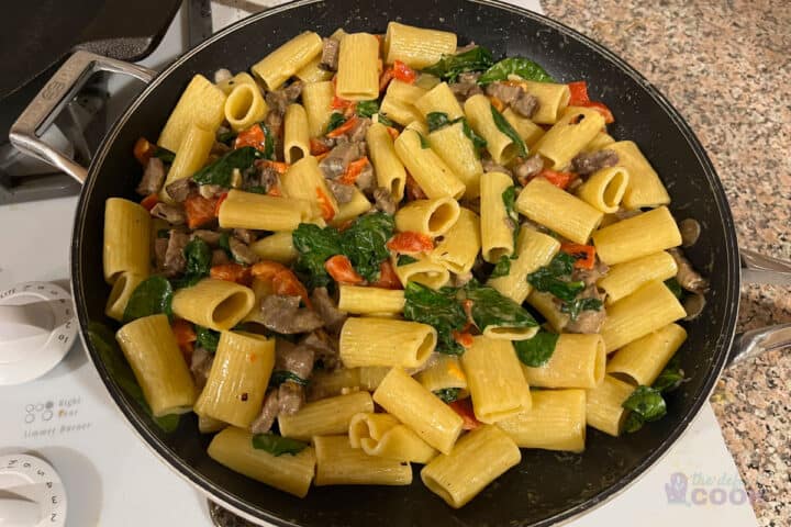 Leftover Tri Tip Steak Pasta - The Default Cook