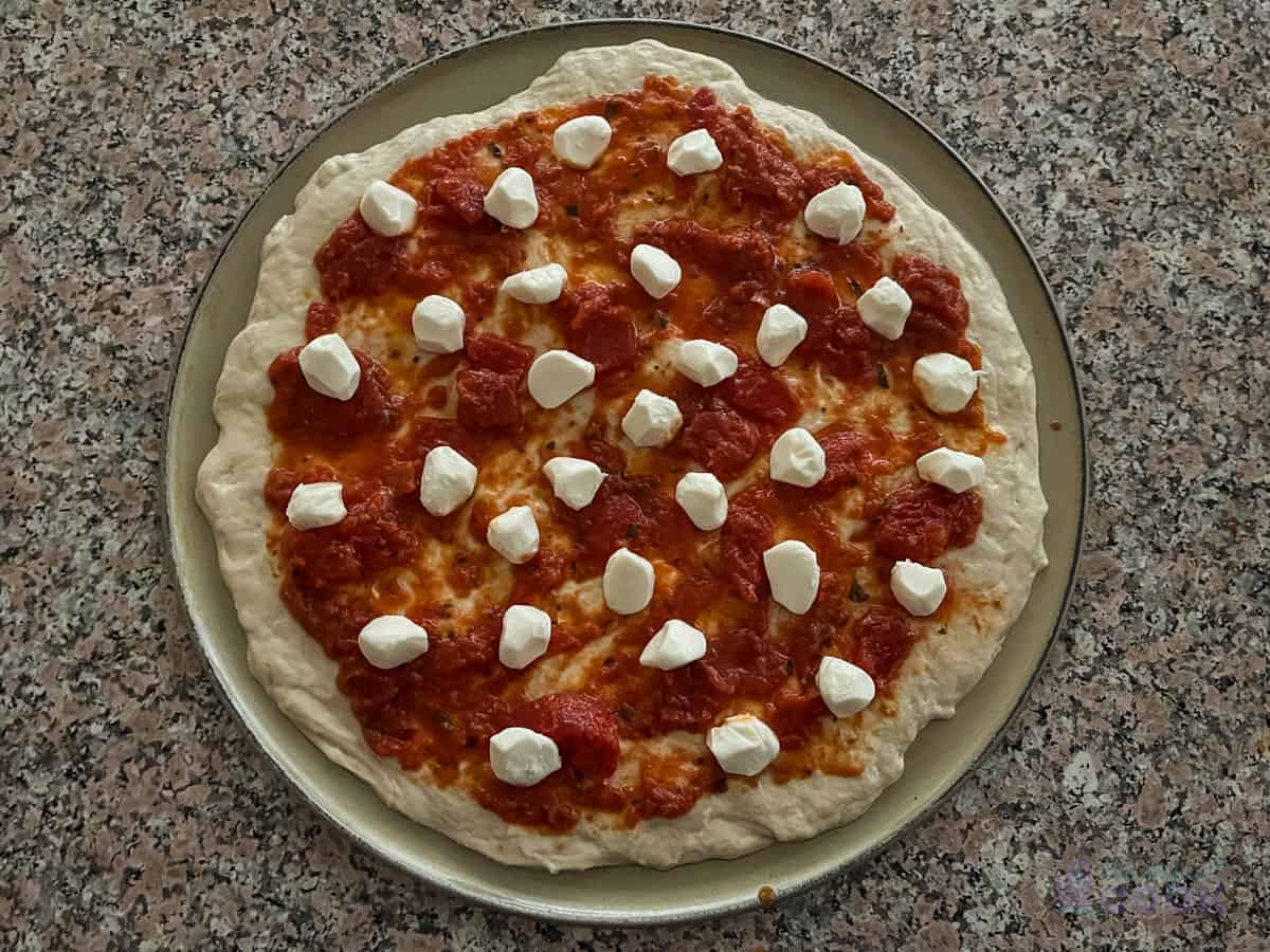 Easy Bruschetta Pizza - The Default Cook