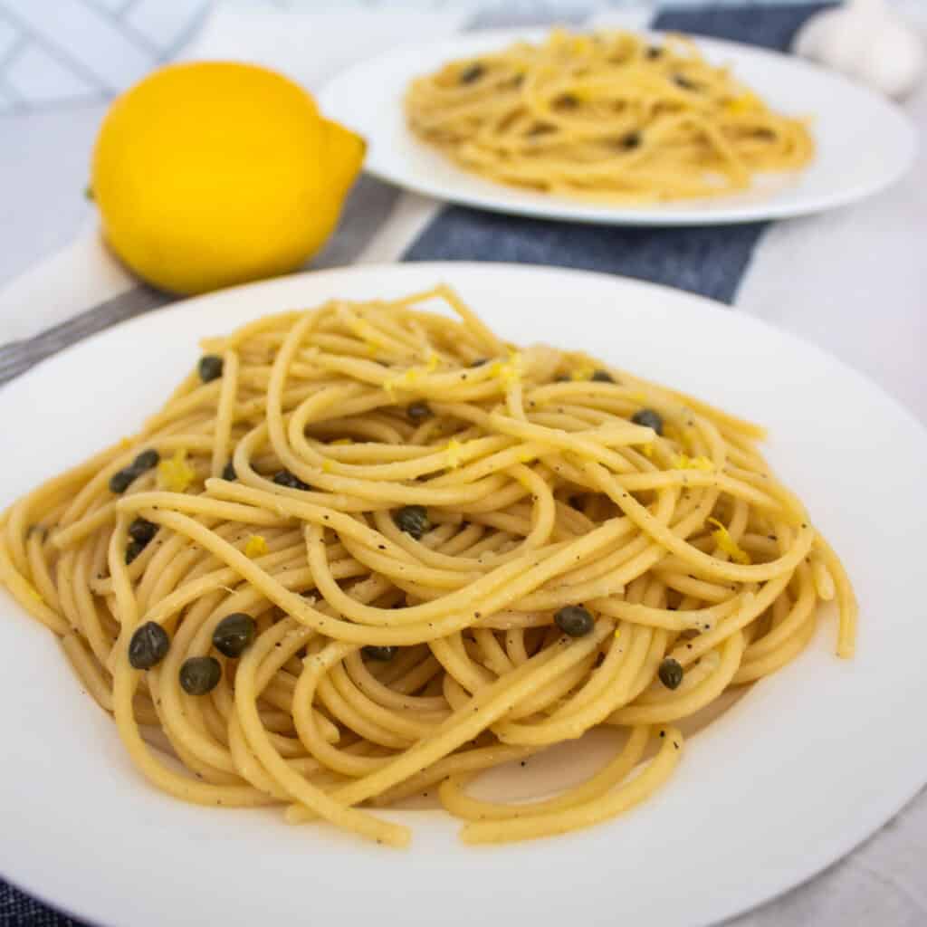 Lemon Caper Pasta - The Default Cook