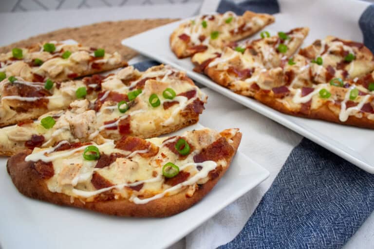 Chicken Bacon Ranch Flatbread - The Default Cook