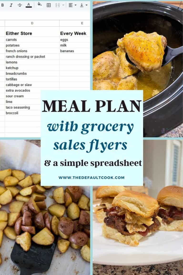 Weekly Meal Planning With Grocery Ads (Step-by-Step) - The Default Cook